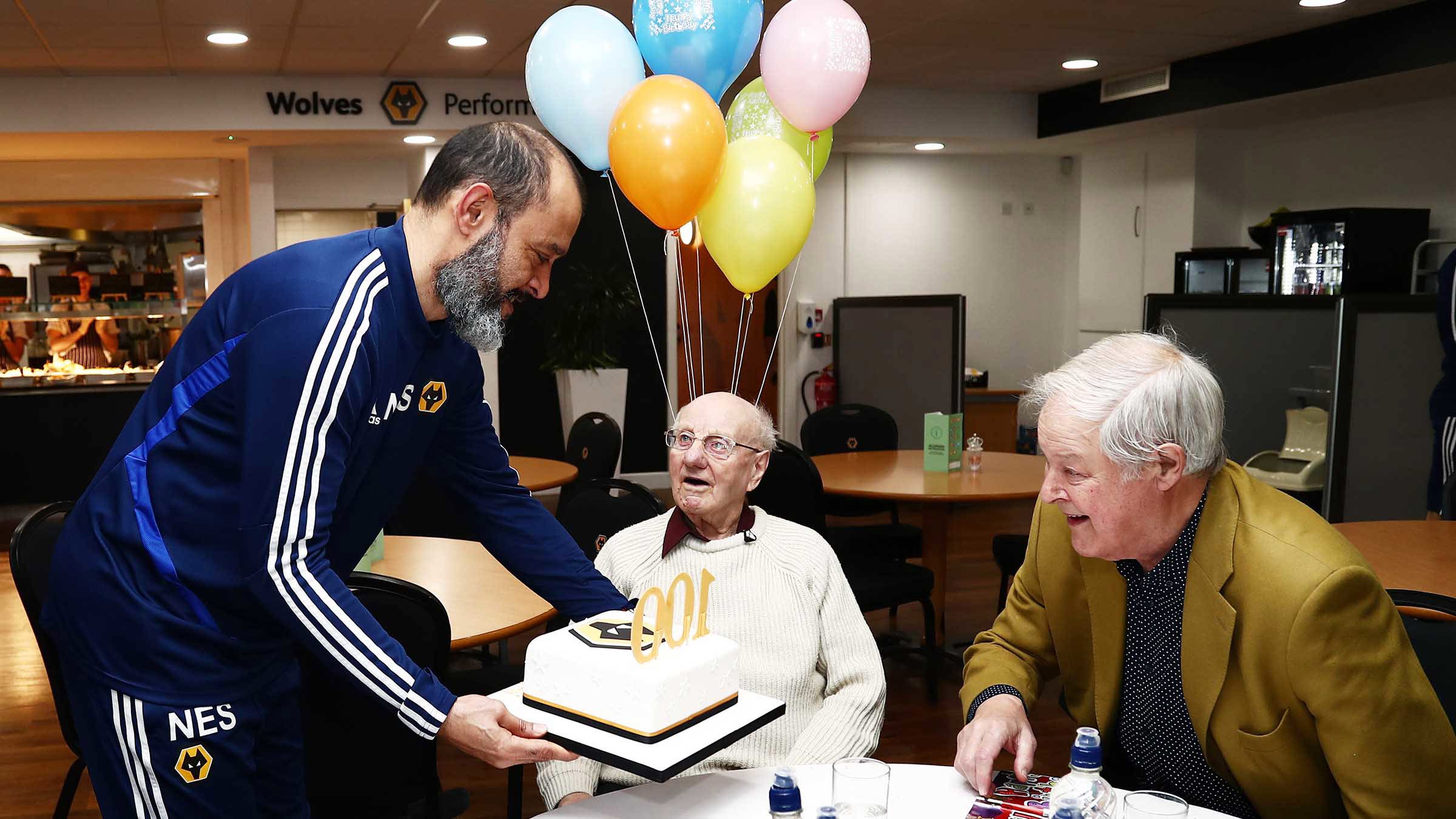 Alf celebrates 100th birthday in style | Club | News | Wolverhampton ...