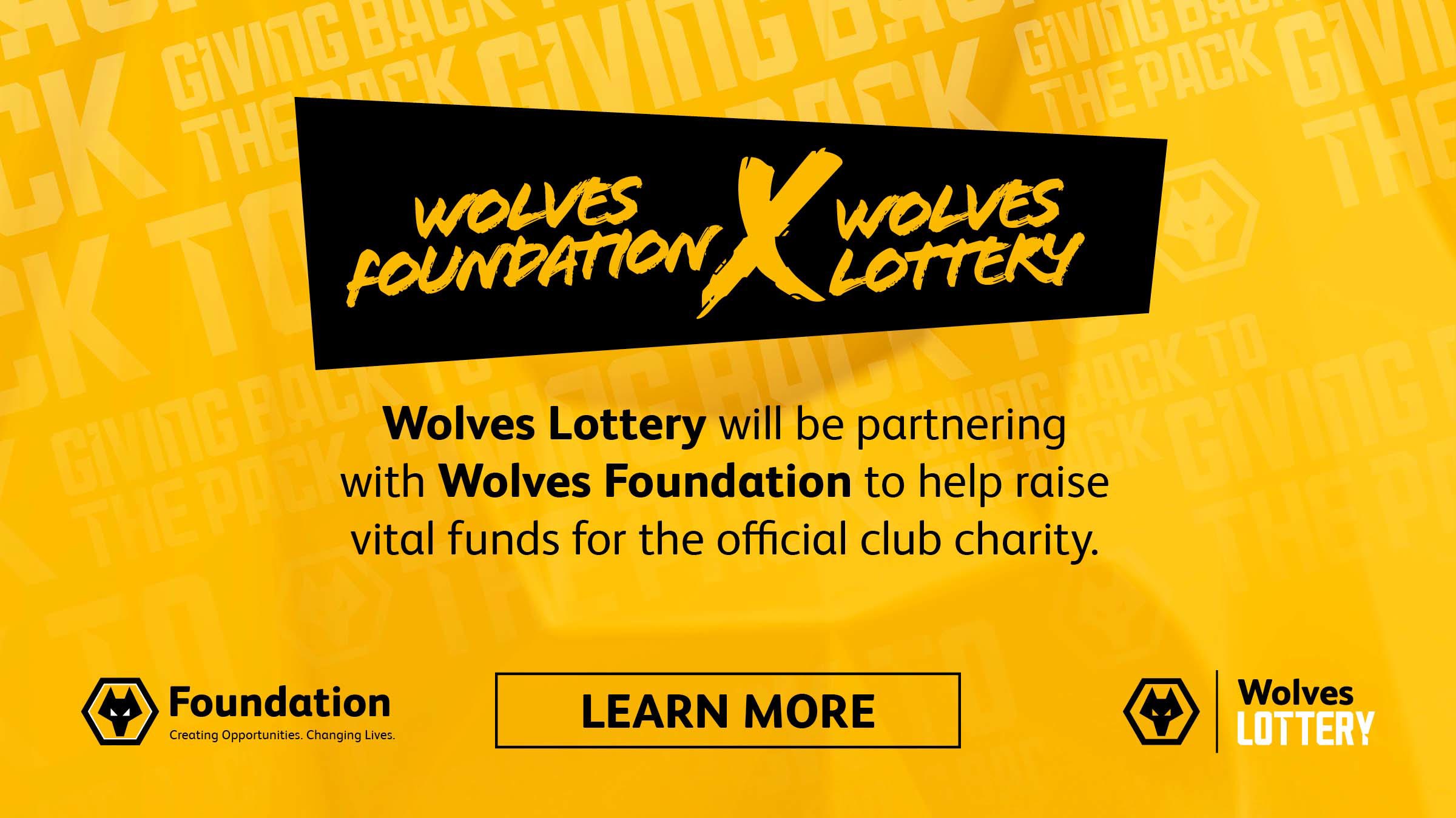 Foundation partner with Wolves Lottery | Foundation | News ...