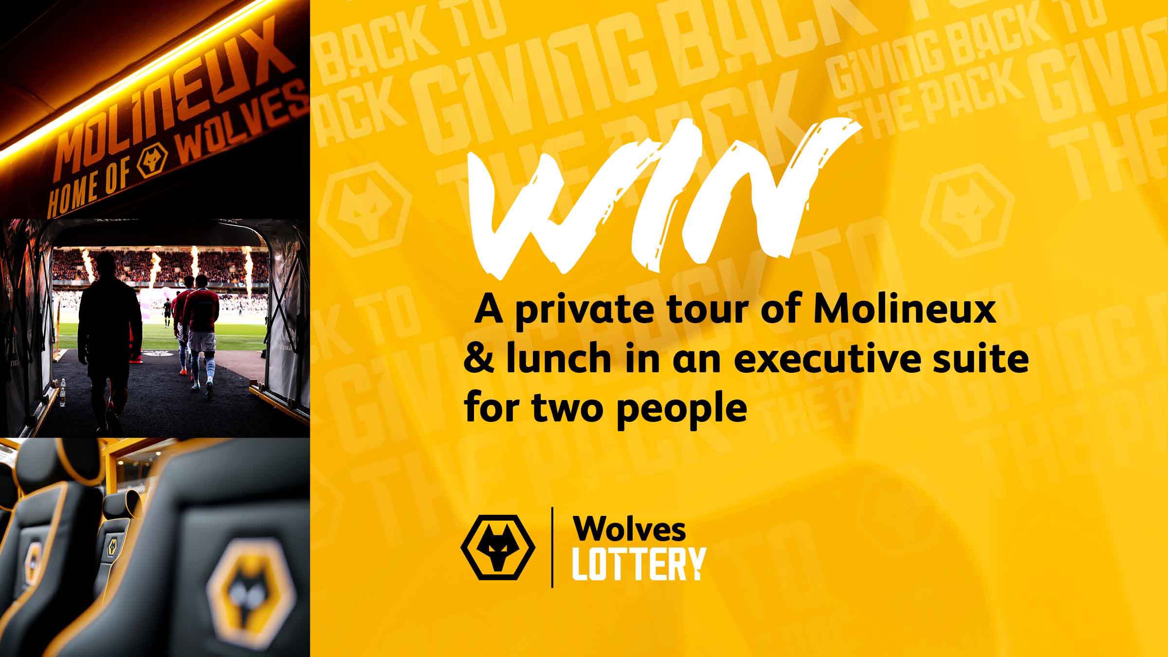 Win a private tour of Molineux with Wolves Lottery | Club | News ...